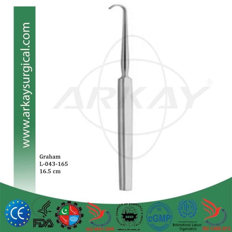 Graham Nerve Hook Size 16.5 cm - Arkay Pak